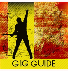 Gig guide vector by petrafler - Image #1572341 - VectorStock