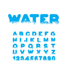 Glitch english alphabet distorted letters Vector Image