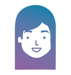 Girl student character isolated icon Royalty Free Vector