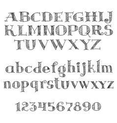 Tracing letters english alphabet writing Vector Image