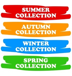 Cute monthly seasonally backgrounds banners Vector Image