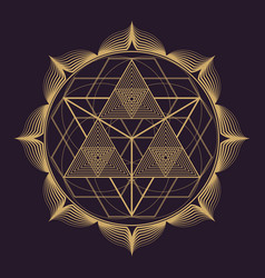 Sacred geometry esoteric tattoo myth pentagram Vector Image