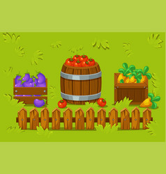 Wooden box game element Royalty Free Vector Image