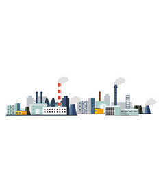 Factory or industrial building Royalty Free Vector Image