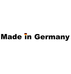 Made in germany icon with german flag map Vector Image
