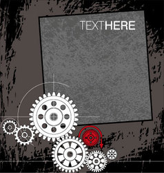 Background with gear Royalty Free Vector Image