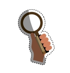 Magnifying glass lupe Royalty Free Vector Image