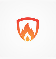 Creative fire flame logo Royalty Free Vector Image