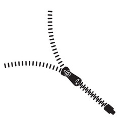 Short zip icon cartoon style Royalty Free Vector Image