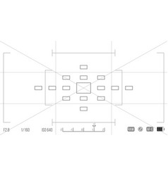 Blank smart phone camera focusing screen Vector Image