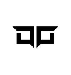 Initial dd logo design with cool style Royalty Free Vector