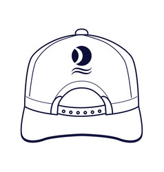 Sport cap pink accessory fashion Royalty Free Vector Image