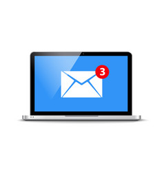 New message notification icon Royalty Free Vector Image