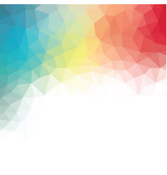 Colorful rainbow polygon background Royalty Free Vector