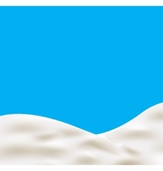 Milk splash on blue background Royalty Free Vector Image