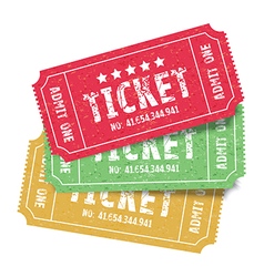 Admit one pink ticket Royalty Free Vector Image
