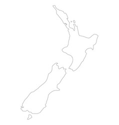 Map of new zealand Royalty Free Vector Image - VectorStock