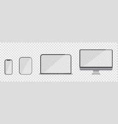 Mobile device components icon set Royalty Free Vector Image