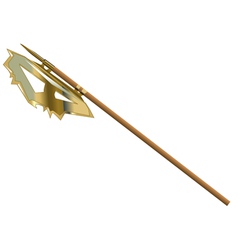 Two crossed halberds Royalty Free Vector Image