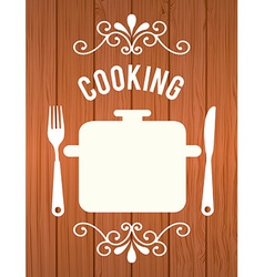 Cooking theme background Royalty Free Vector Image