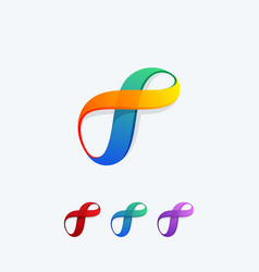 Infinite love infinity heart sign Royalty Free Vector Image