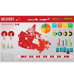 Canada map with provinces all territories Vector Image