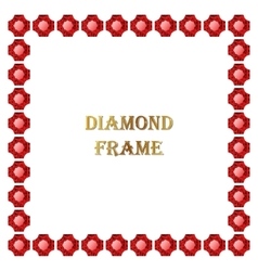 Beautiful diamond frame Royalty Free Vector Image