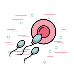 One single line drawing young female pediatric Vector Image