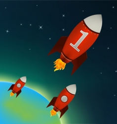 Aladdin on flying carpet at night Royalty Free Vector Image