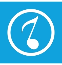 8th note picture icon Royalty Free Vector Image