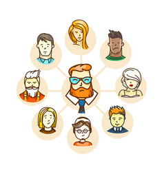 People communication Royalty Free Vector Image