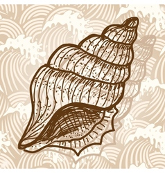 Sea hand drawn Royalty Free Vector Image - VectorStock