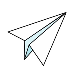 Paper plane fly creativity imagination symbol Vector Image