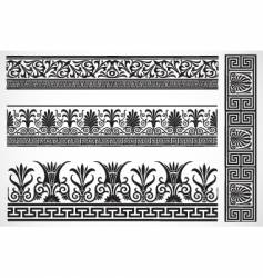 Old border designs set Royalty Free Vector Image