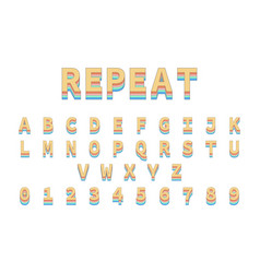 Alphabet modern font space typeface minimalist Vector Image