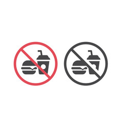 18 round red sign prohibition signs for persons Vector Image
