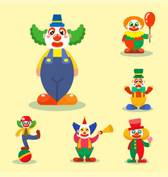 Circus artist characters collection Royalty Free Vector