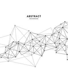 Abstract brain neural network poster design Vector Image