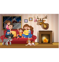 Helping at home Royalty Free Vector Image - VectorStock