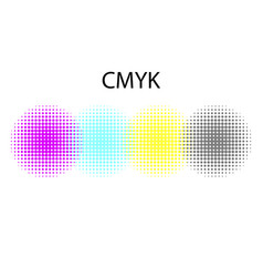 Round circle color palette gradient Royalty Free Vector
