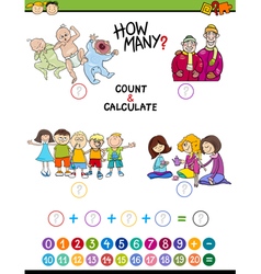 Educational children game matching for kids Vector Image