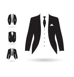 Black suit Royalty Free Vector Image - VectorStock