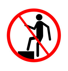 A safety warning sign design template Royalty Free Vector