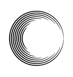 Abstract luxury golden round frame on isolated Vector Image