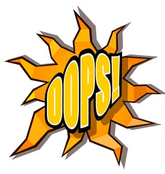 Cartoon boom Royalty Free Vector Image - VectorStock