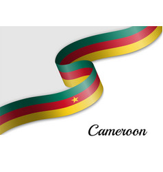 Costa rican flag wavy ribbon background Royalty Free Vector