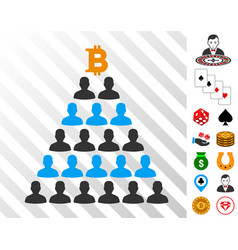 Colorful pyramid toy isolated plaything with each Vector Image