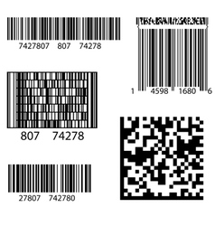 Shipping barcode label sticker template Royalty Free Vector