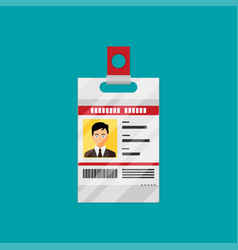 Press reporter id card template Royalty Free Vector Image