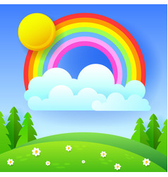 Simple nature landscape background Royalty Free Vector Image